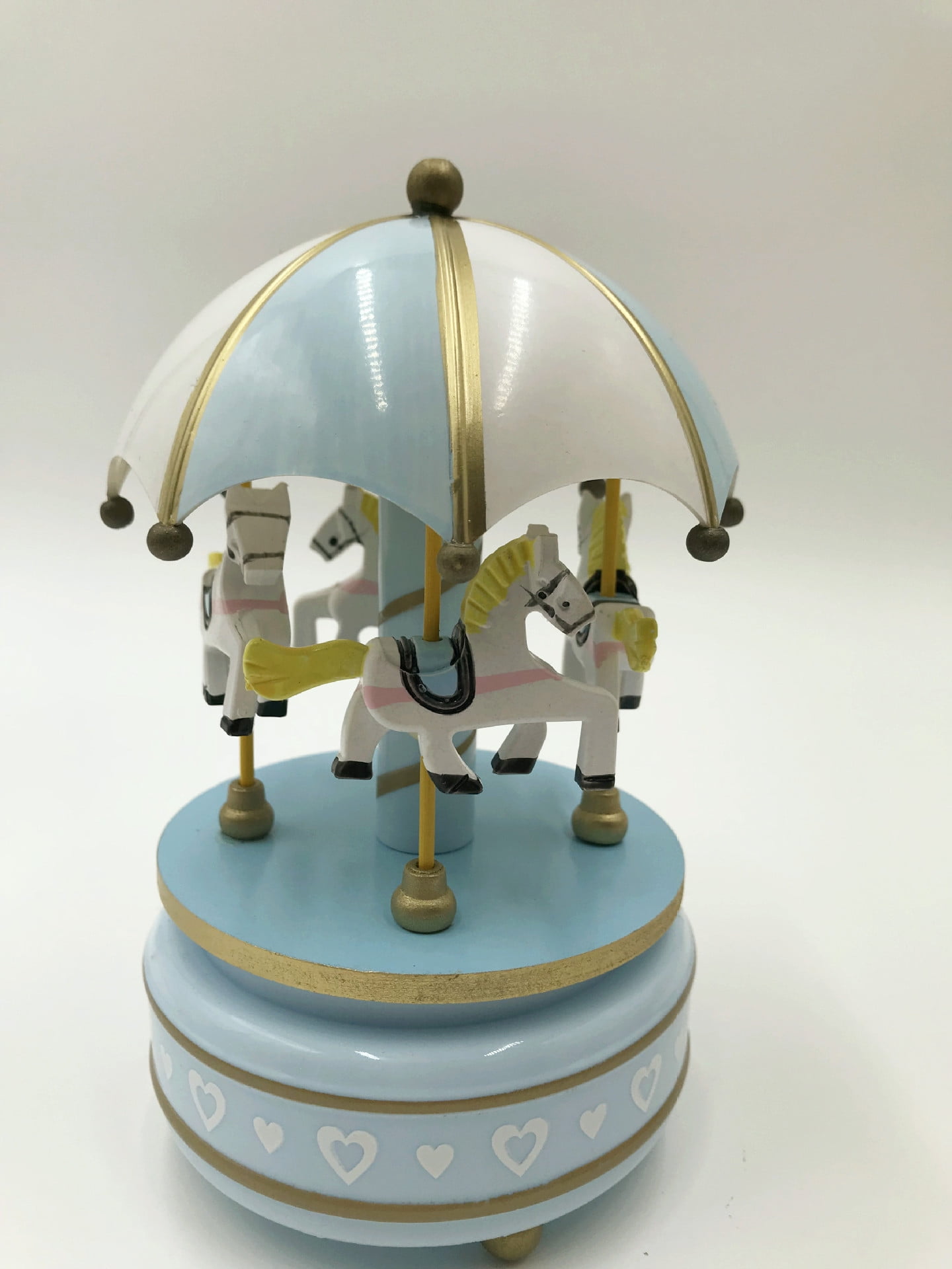 Dayesque Carousel Music Box Vintage Wooden Horse Musical Box For ...