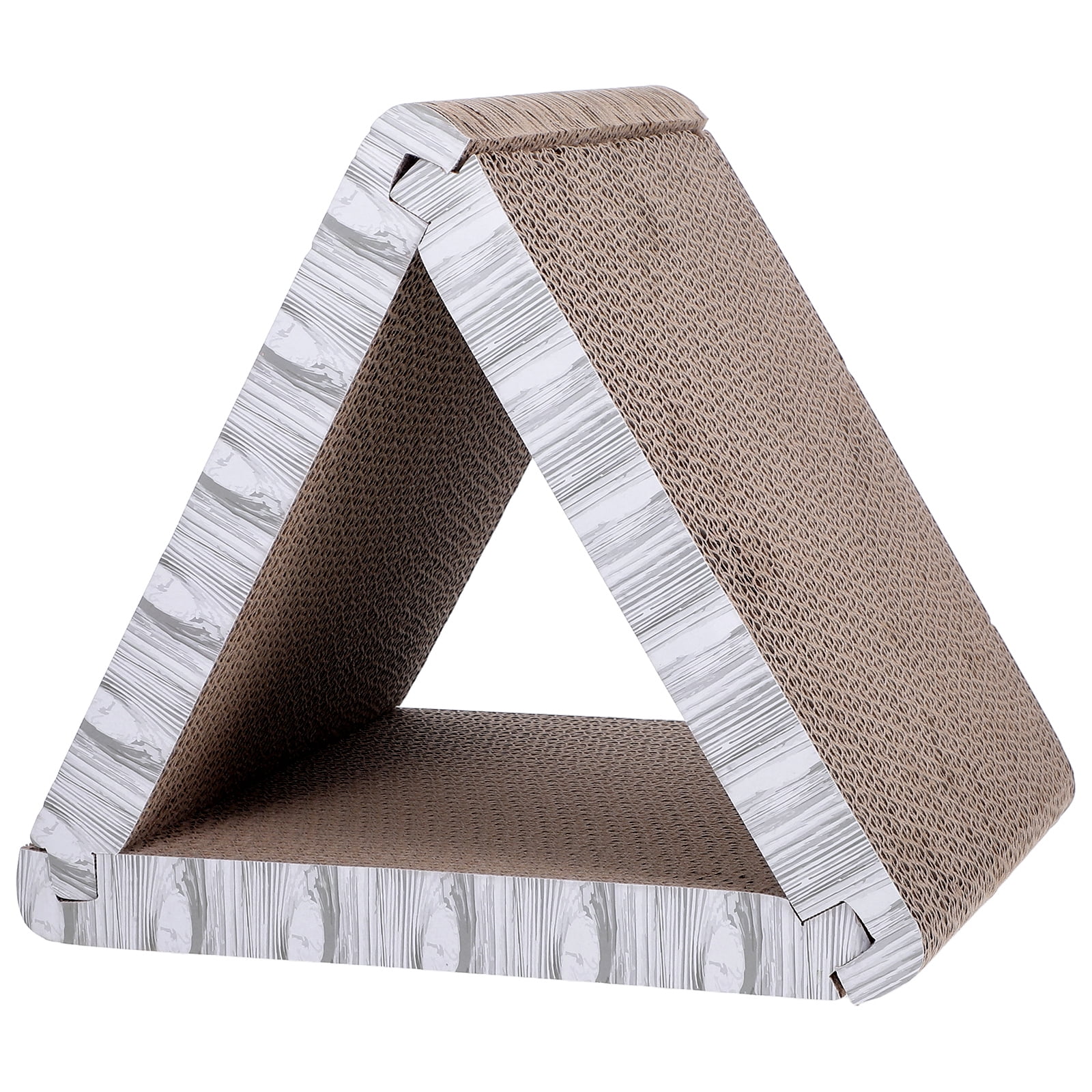 Dayesque Cat Scratcher Triangle For Indoor Cats Foldable Cardboard Cat ...