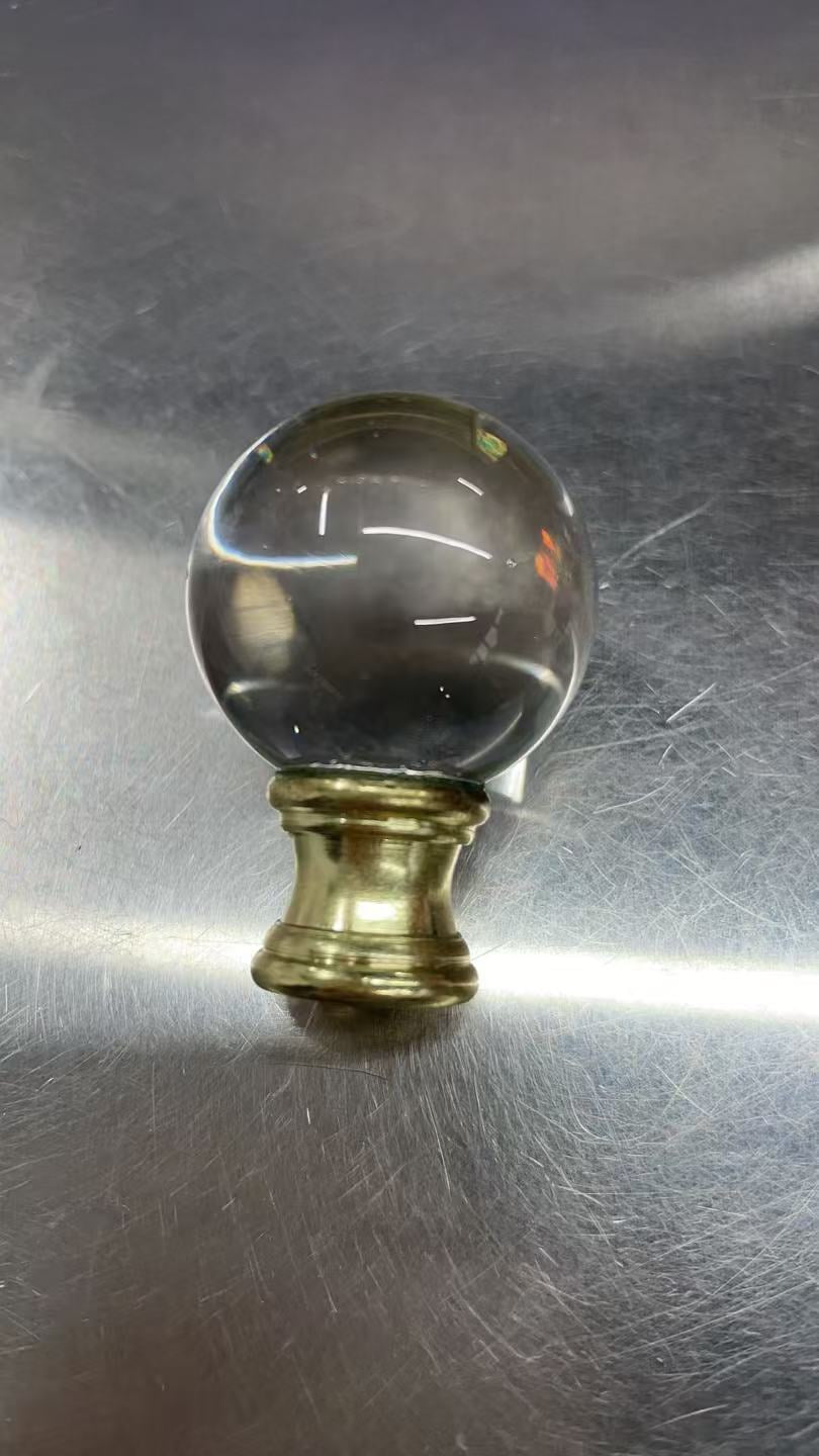 Dayesque Clear Lamp Finial Cap Decorative Finials For Lamp Shades Glass ...