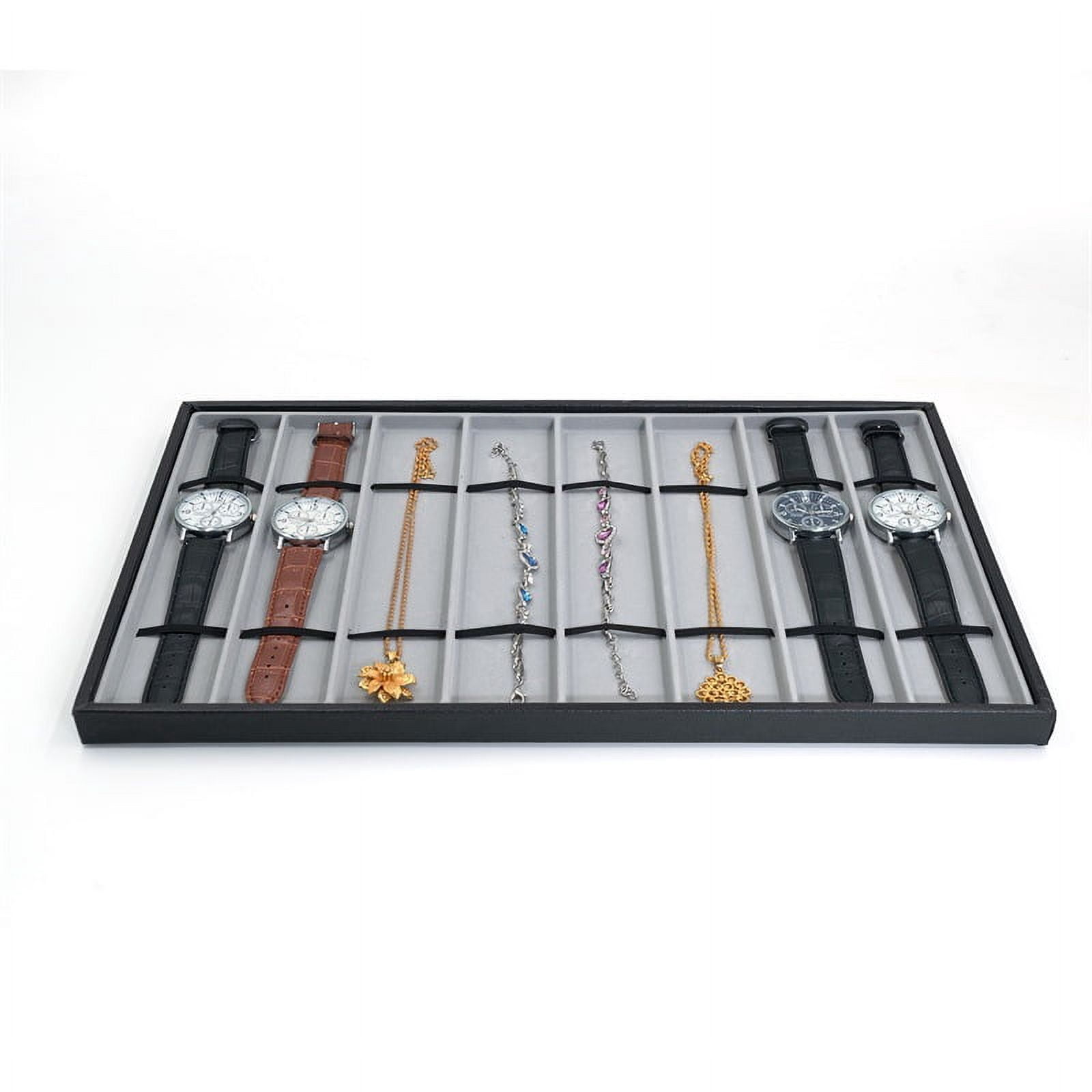 WEUVEB Home Use Watch Display Tray with Multiple Slots for Neat and ...