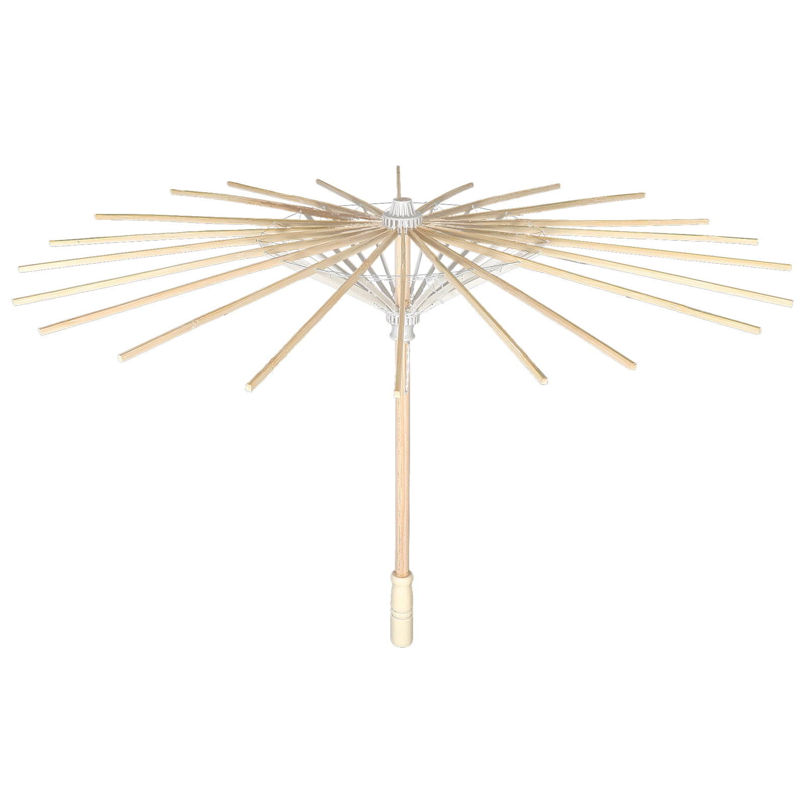 WEUVEB Oil Paper Umbrella Frame Beige 1Pcs 27.6x27.6x19.3in - Walmart.com