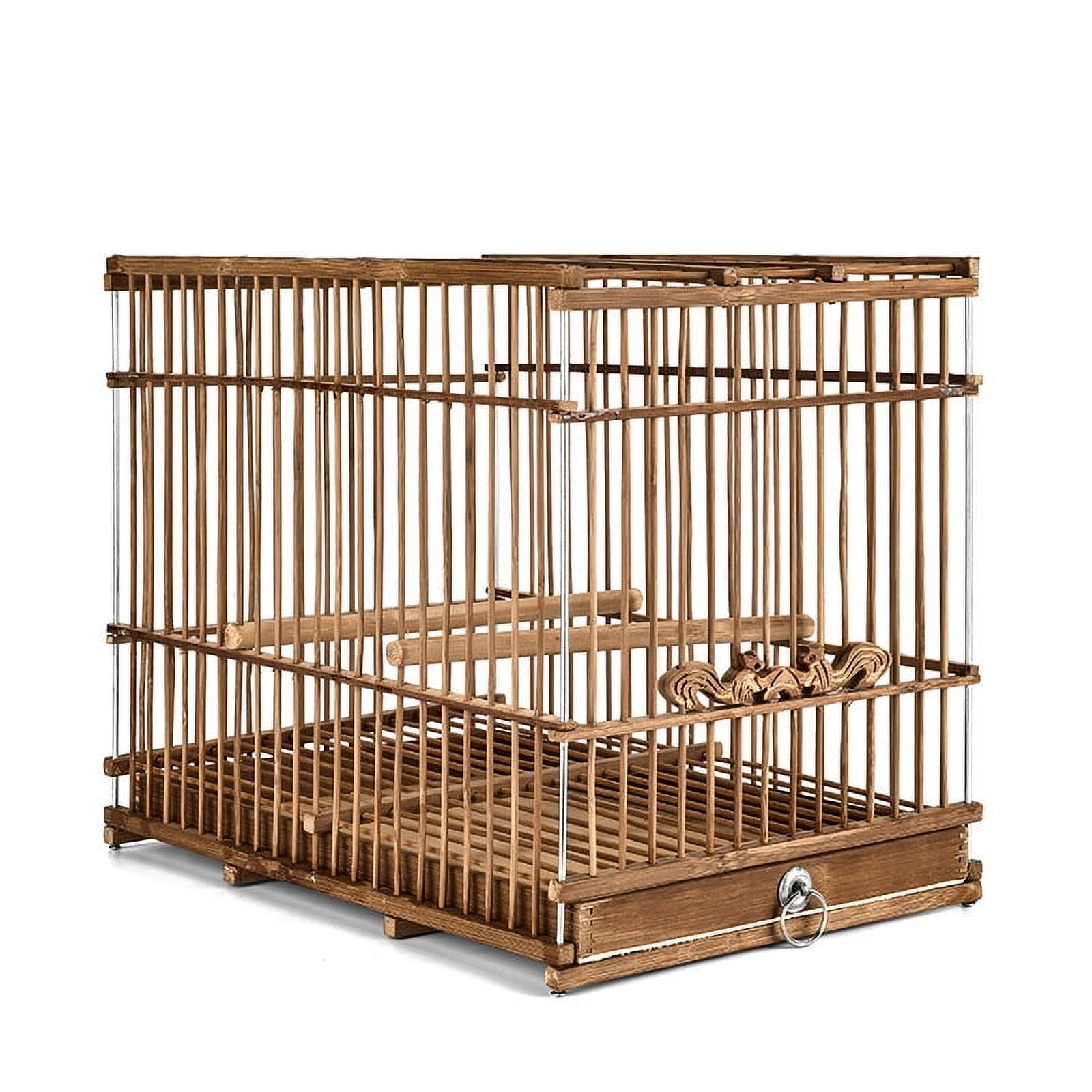 Dayesque Decorative Bamboo Bird Cage Woven Bamboo Birdcage Portable ...