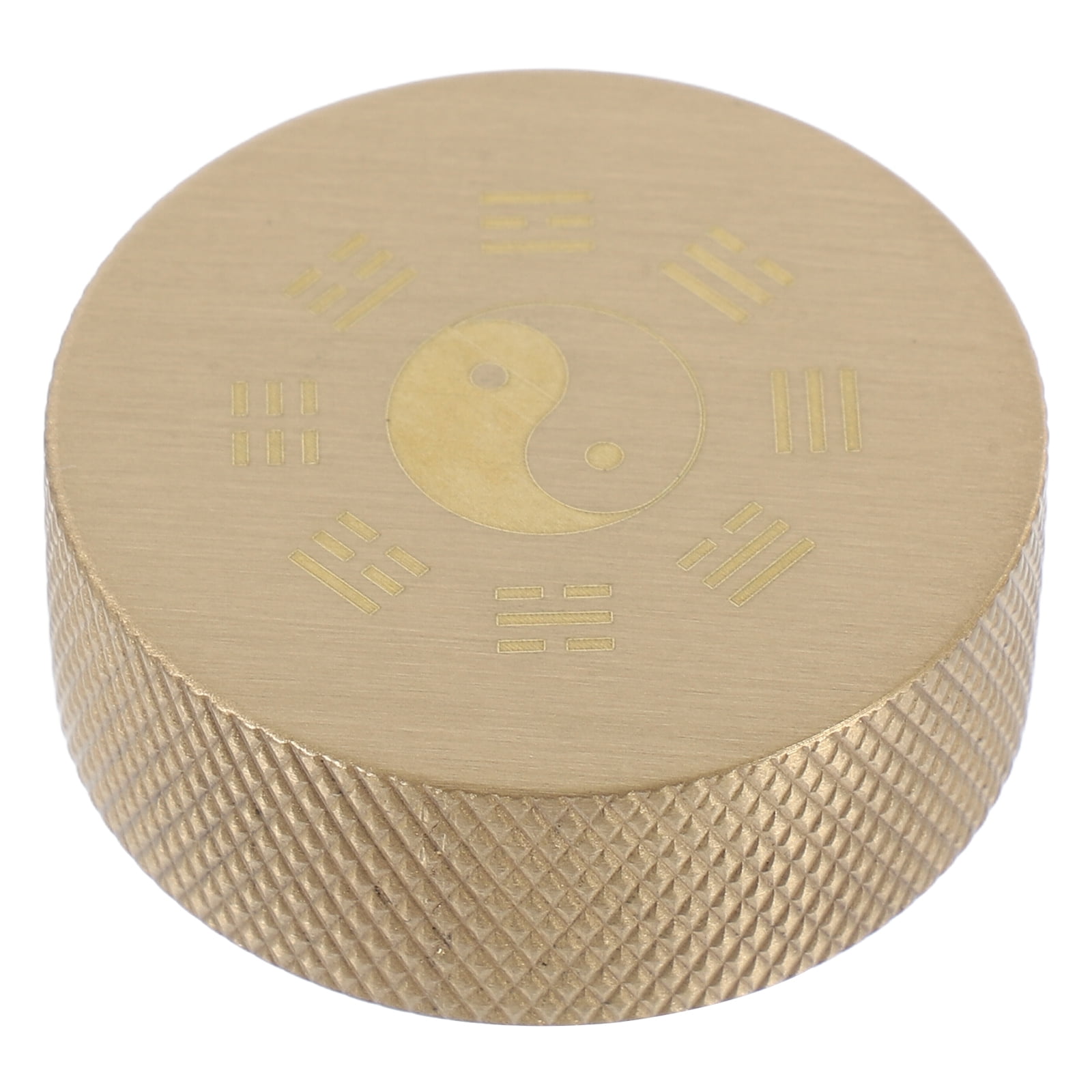 WEUVEB Brass Paperweight Block Golden Round 1Pcs for Office Desk ...