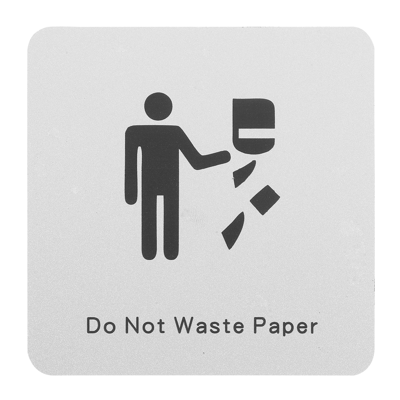Dayesque Do Not Waste Paper Sign Restroom Stop Wasting Paper Sign ...