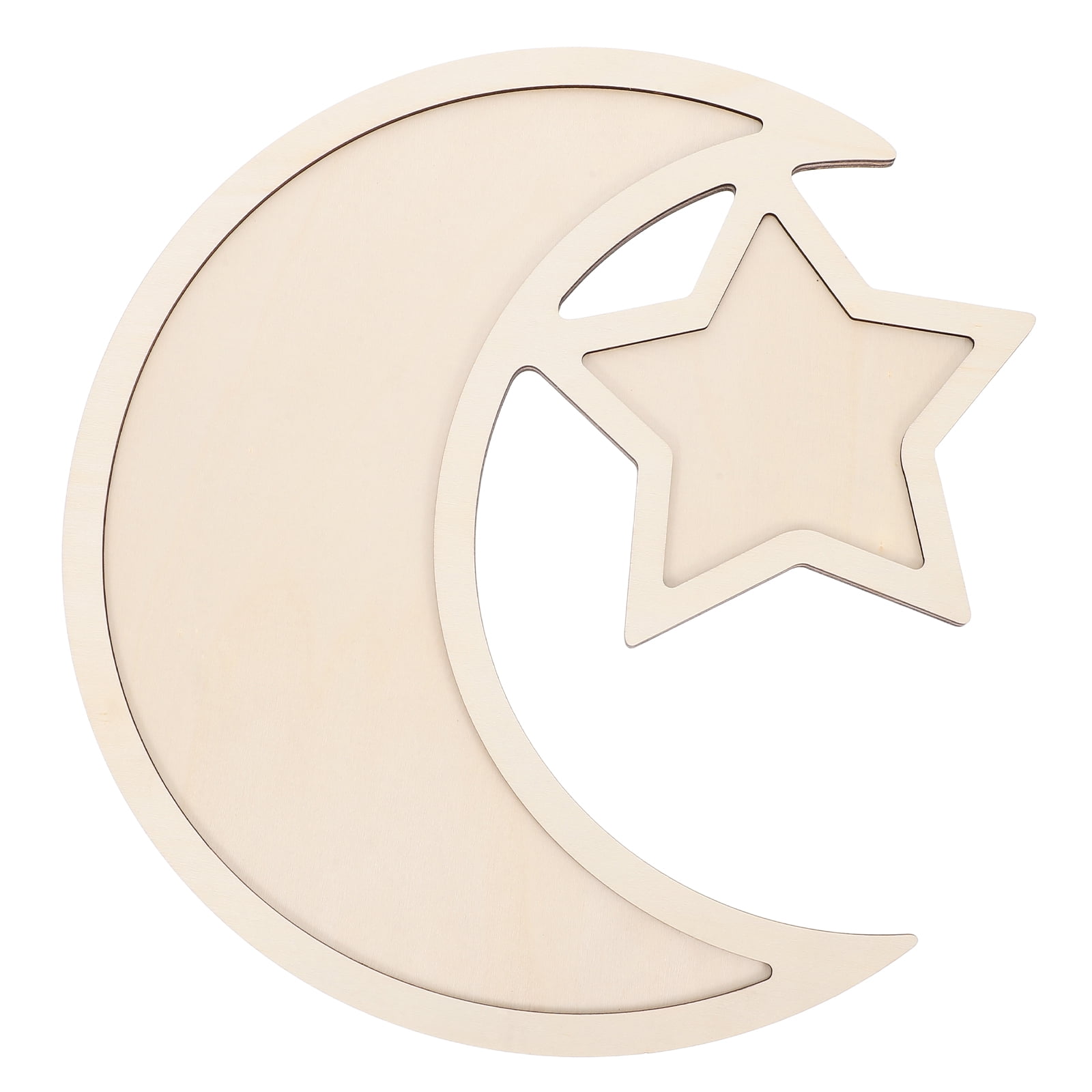 Dayesque Eid Mubarak Moon Star Pastry Trays Ramadan Wooden Tray Moon ...