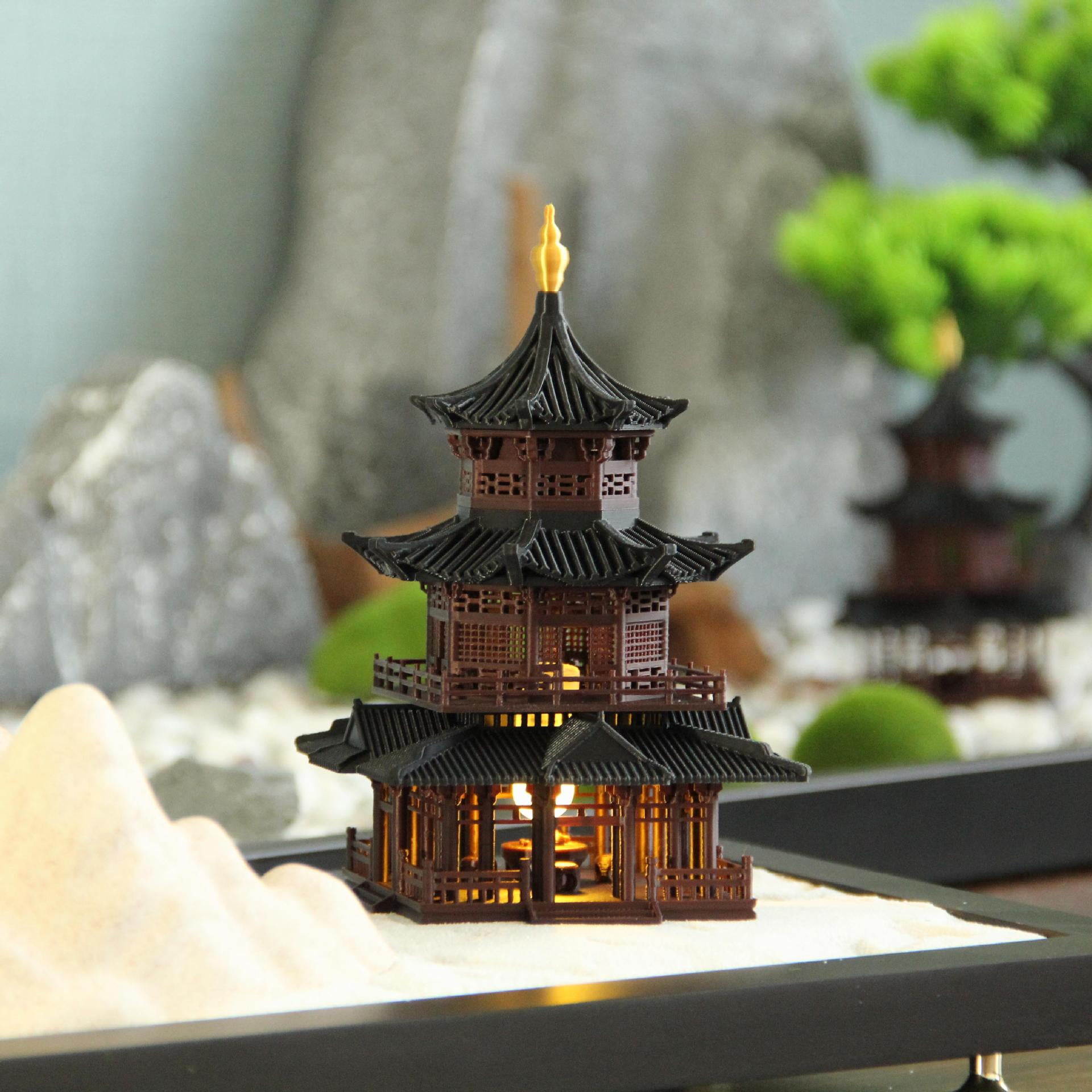 Dayesque Fairy Garden Figurines - Miniature Pavilion Garden Decor for ...