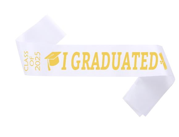 Dayesque Graduation Party Sash Class Of 2025, Soft And Adjustable Sash ...