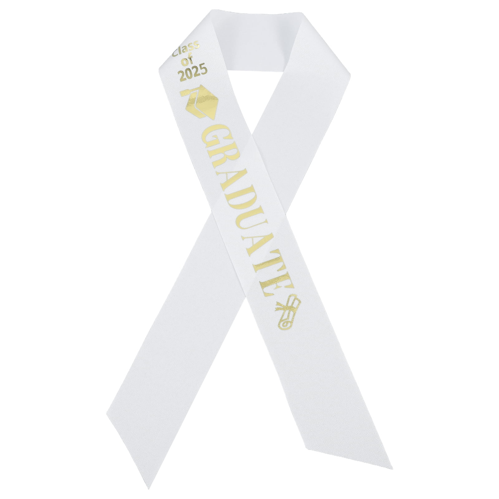 Dayesque Graduation Party Supplies Satin Graduation Sash with Gold ...