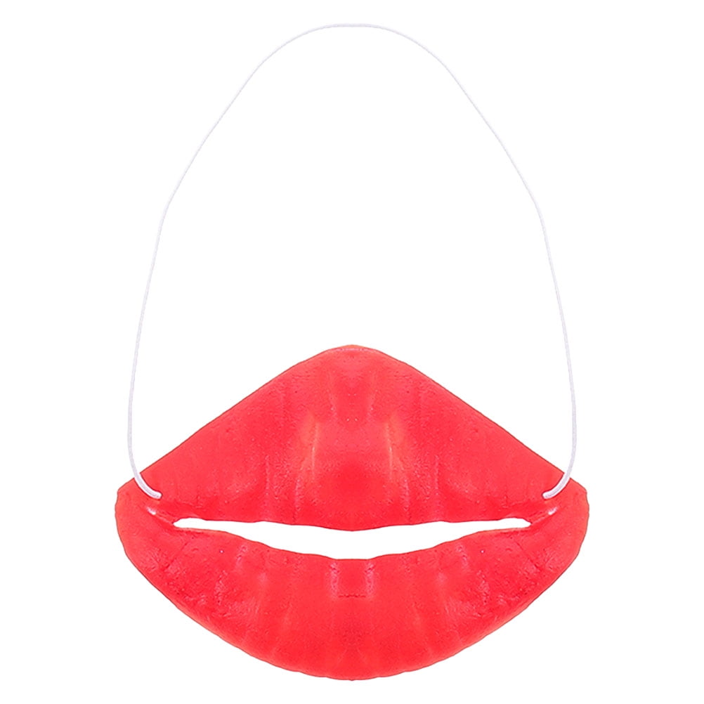 Dayesque Halloween Funny Props Red Sausage Mouth Toy Masquerade Cosplay ...