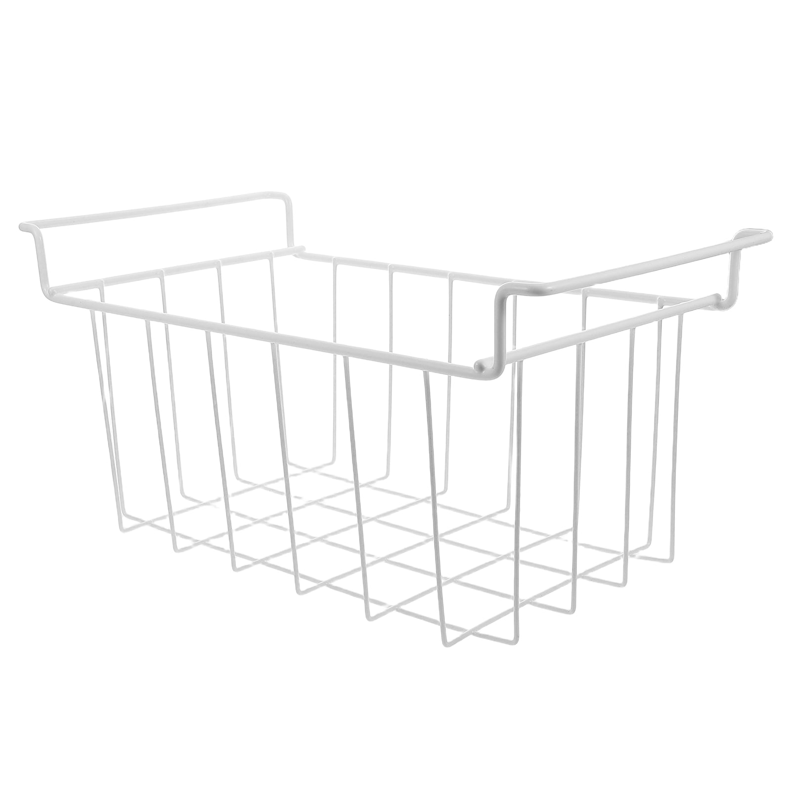 WEUVEB Hanging White Wire Freezer Basket for Efficient Space ...