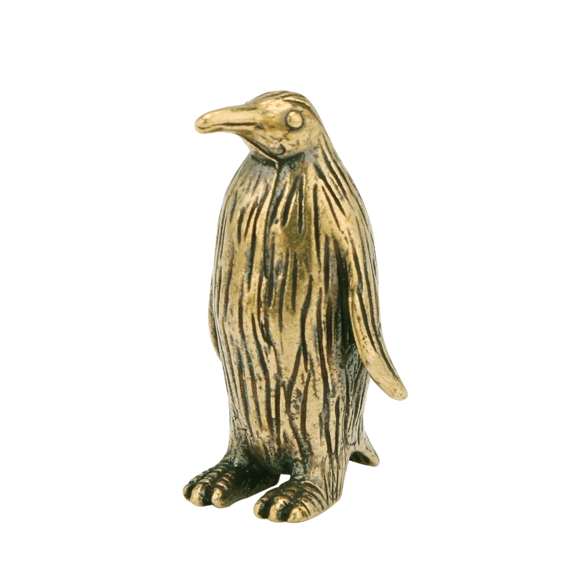 WEUVEB Vintage Brass Penguin Figurine Decorative Ornament for Home ...