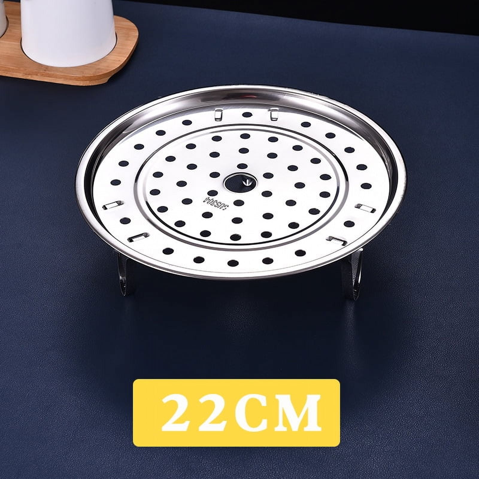 Dayesque Round Stainless Steel Rack Steaming Stand Canner Canning Racks ...