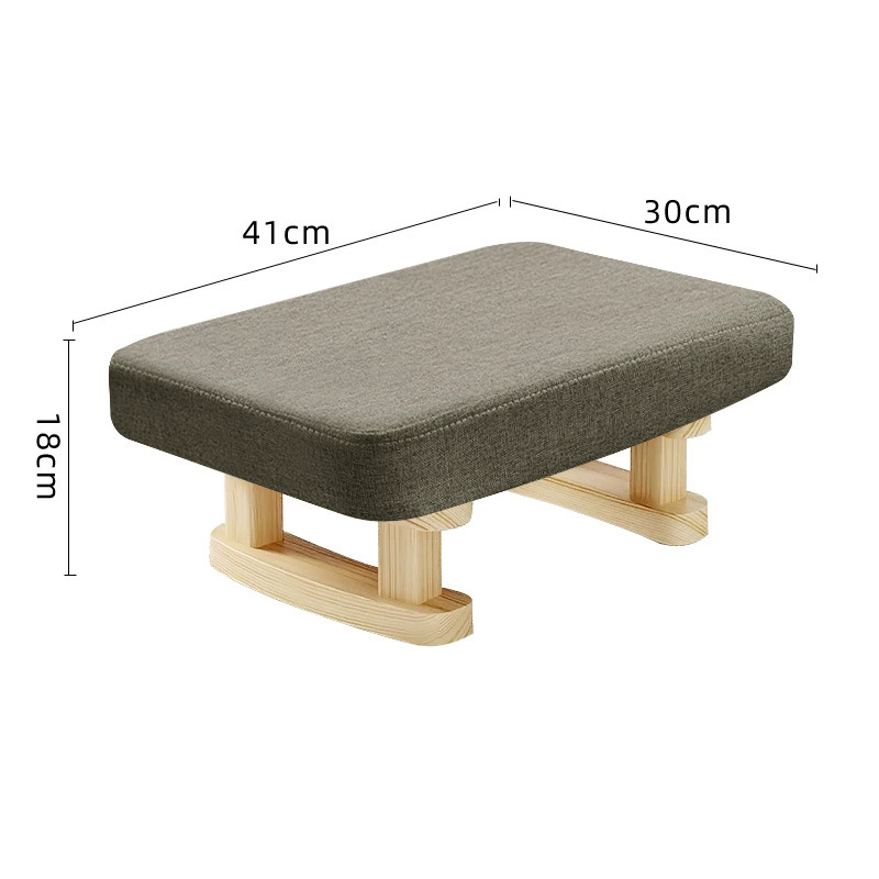 Dayesque Small Footstool Change Shoes Bench with Padded Seat - Footrest ...