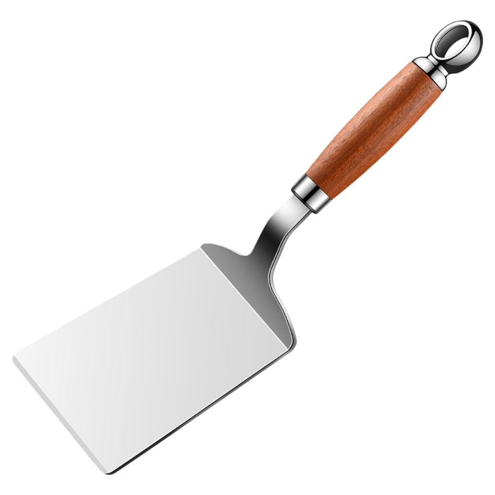 Dayesque Stainless Steel Spatula Small Metal Spatula With Wood Handle ...