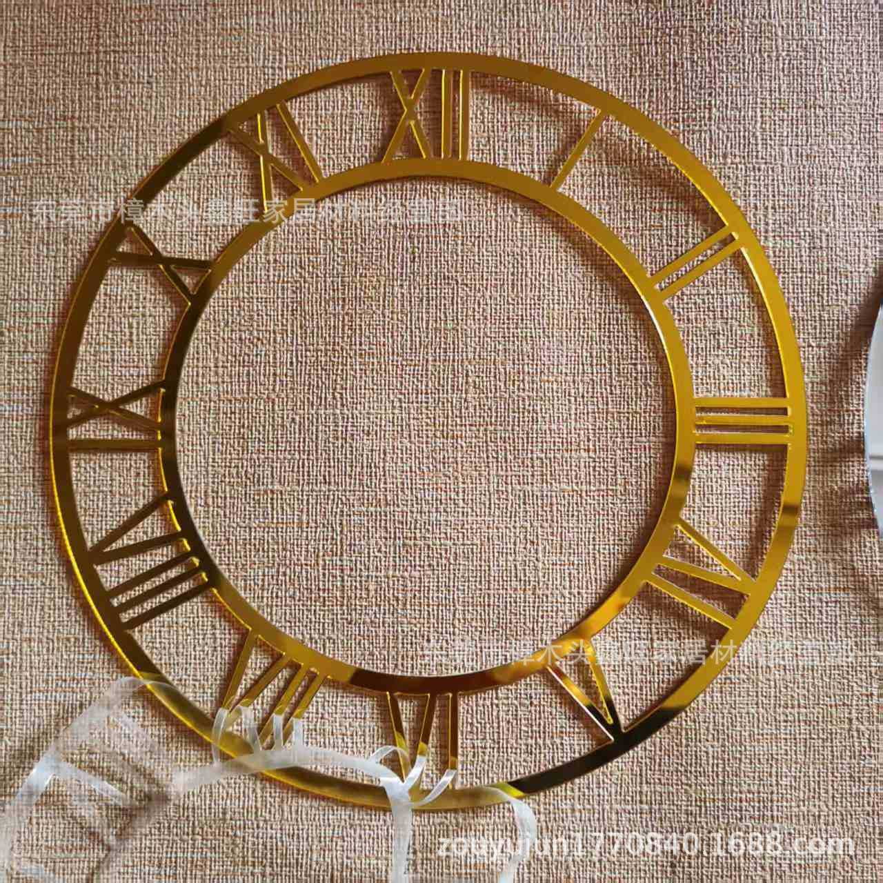 Dayesque Stylish Round Roman Numeral Acrylic Dial Plate for Living Room ...