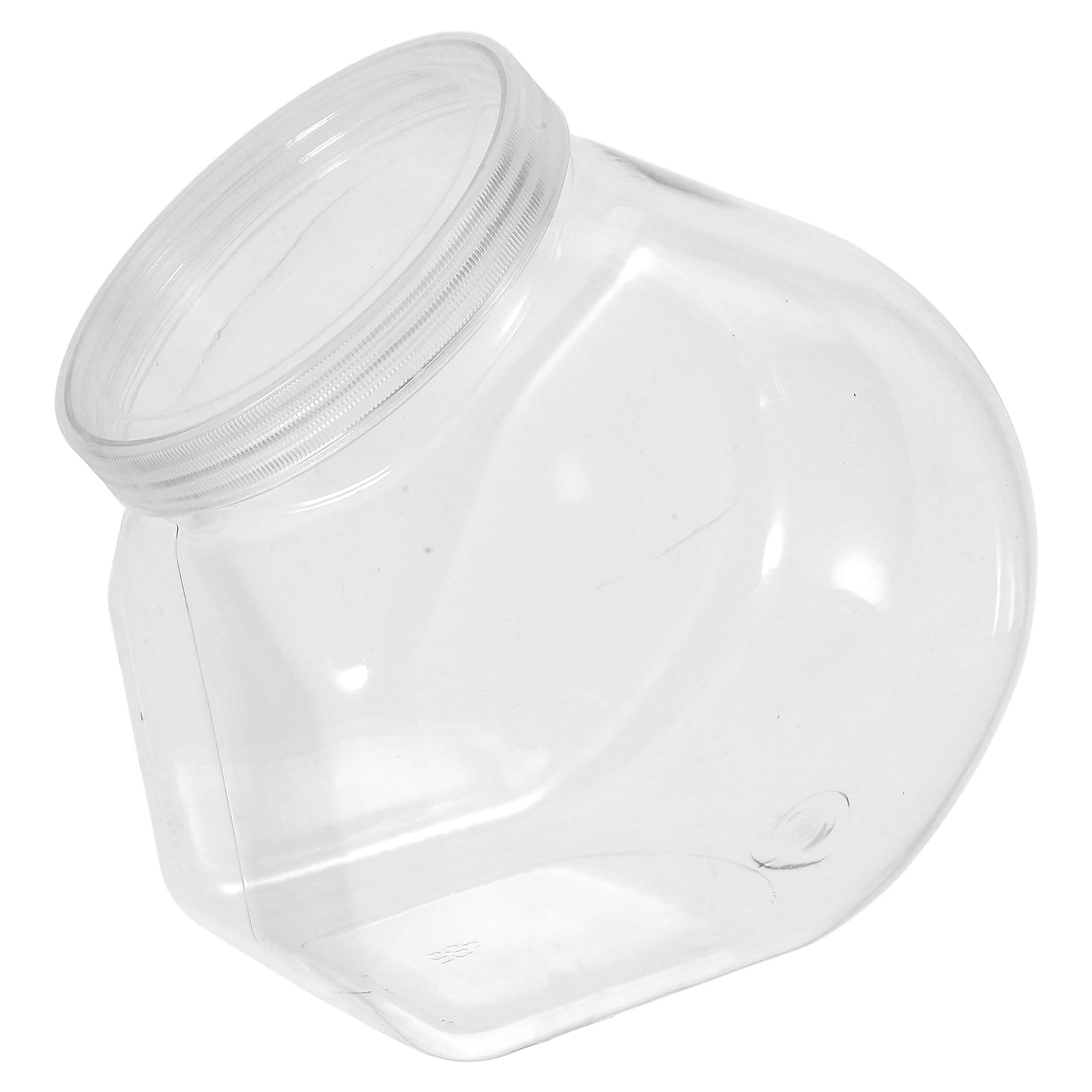 WEUVEB Wide Mouth Reusable Plastic Bottle - Clear, Transparent, Sealed ...