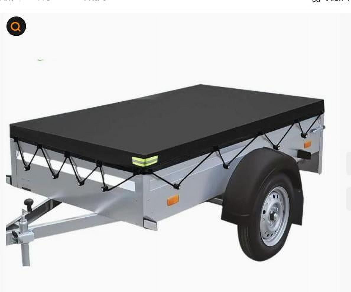 WEUVEB Utility Trailer Cover Waterproof Oxford Fabric Truck Bed ...
