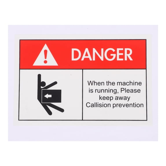 WEUVEB Multi-Color Safety Warning Stickers Made of PP Material for ...