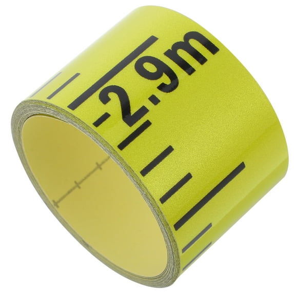 WEUVEB Water Level Gauge Meter PVC Yellow Self-Adhesive Accurate ...