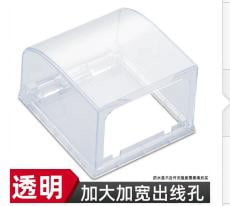 WEUVEB Splashproof Transparent ABS Socket Box Outlet Cover for Wall ...