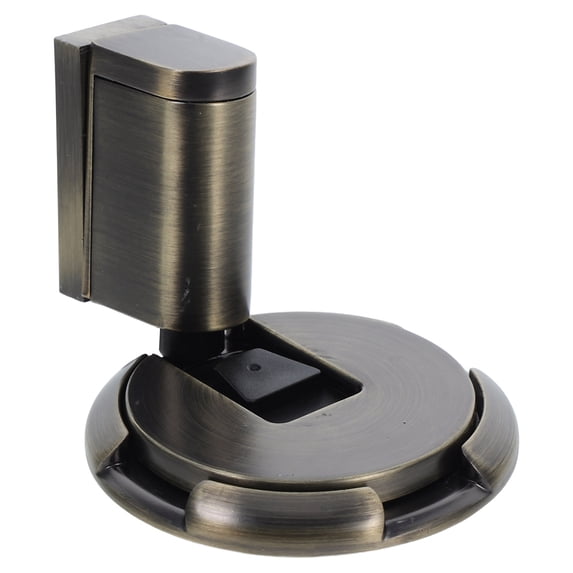 WEUVEB Windproof Mechanical Door Stopper Grey Zinc Alloy Retractable ...