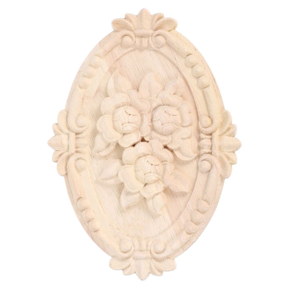 Dayesque Wood Applique For Furniture Flower Carved Wooden Onlay Wooden ...