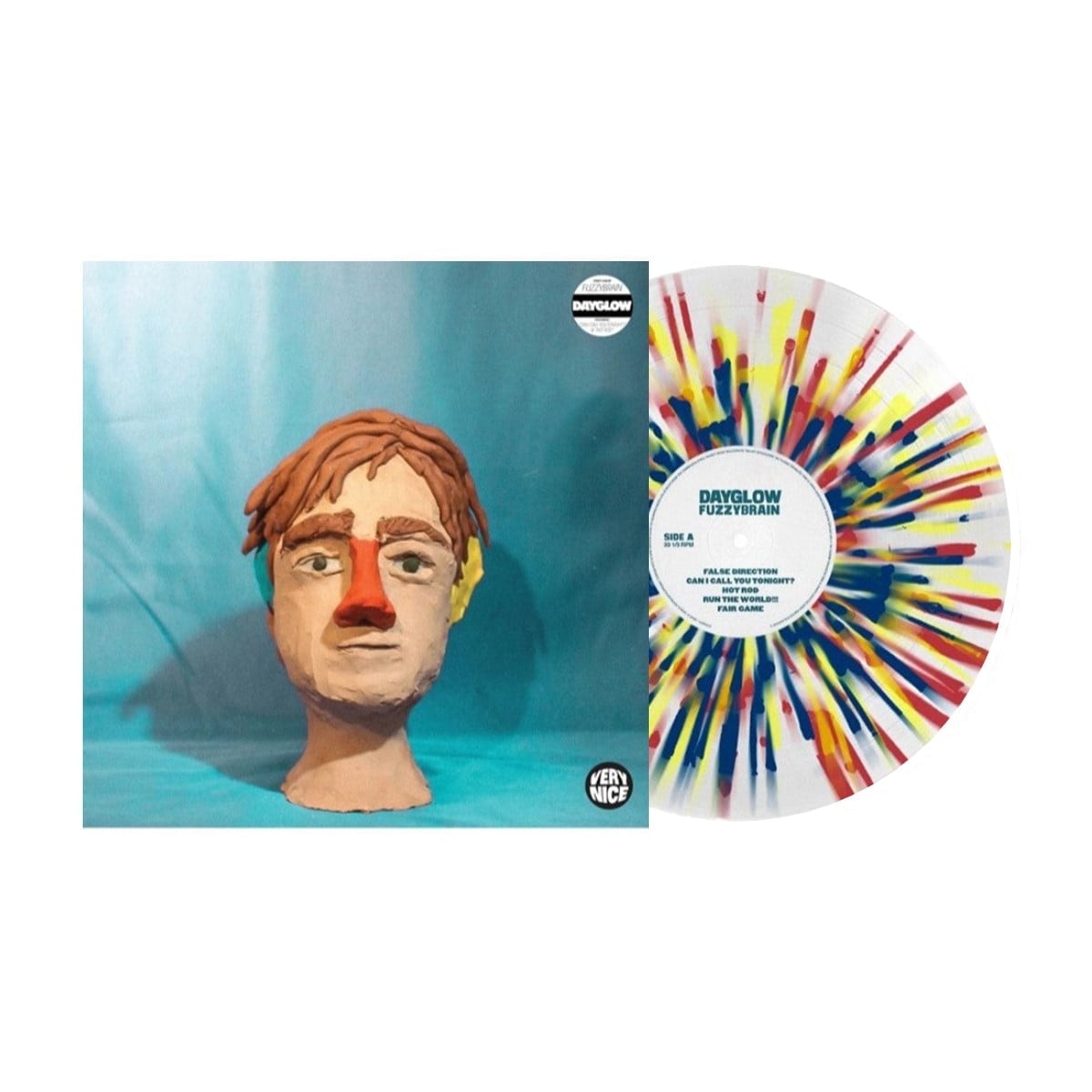 Dayglow - Fuzzybrain Exclusive White with Blue/Yellow/Red Speckles ...