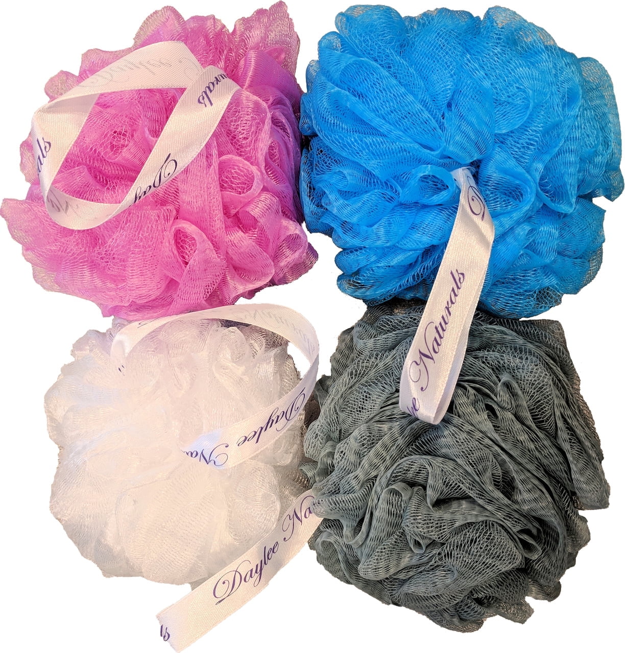 Daylee Naturals Eco-Friendly 60g Large Shower Body Mesh Bath Pouf ...