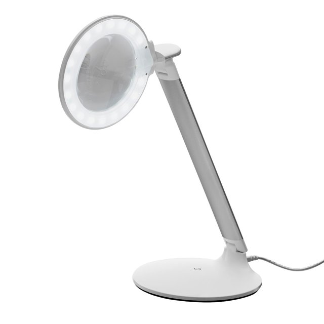 Daylight Halo Table Magnifier-White & Silver - Walmart.com