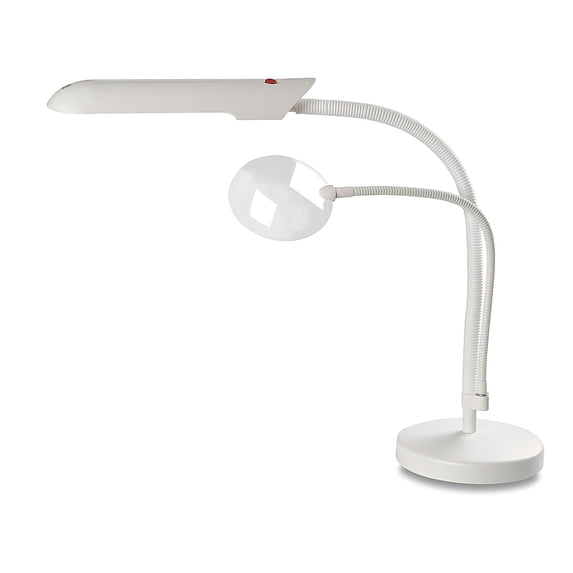 Daylight Table Top Fluorescent Craft Lamp, White - Walmart.com