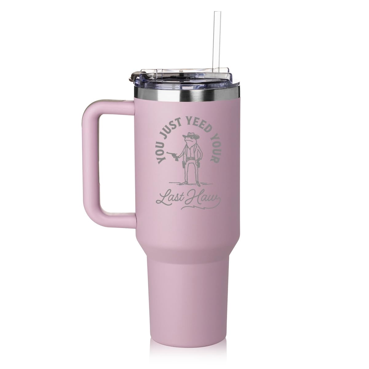 Daylor 40 oz Tumbler with Handle and Straw Lid Stainless Steel ...