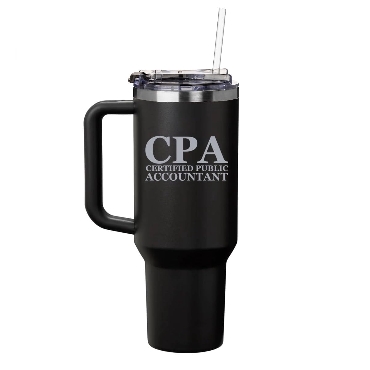 Daylor 40 oz Tumbler with Handle and Straw Lid Stainless Steel ...