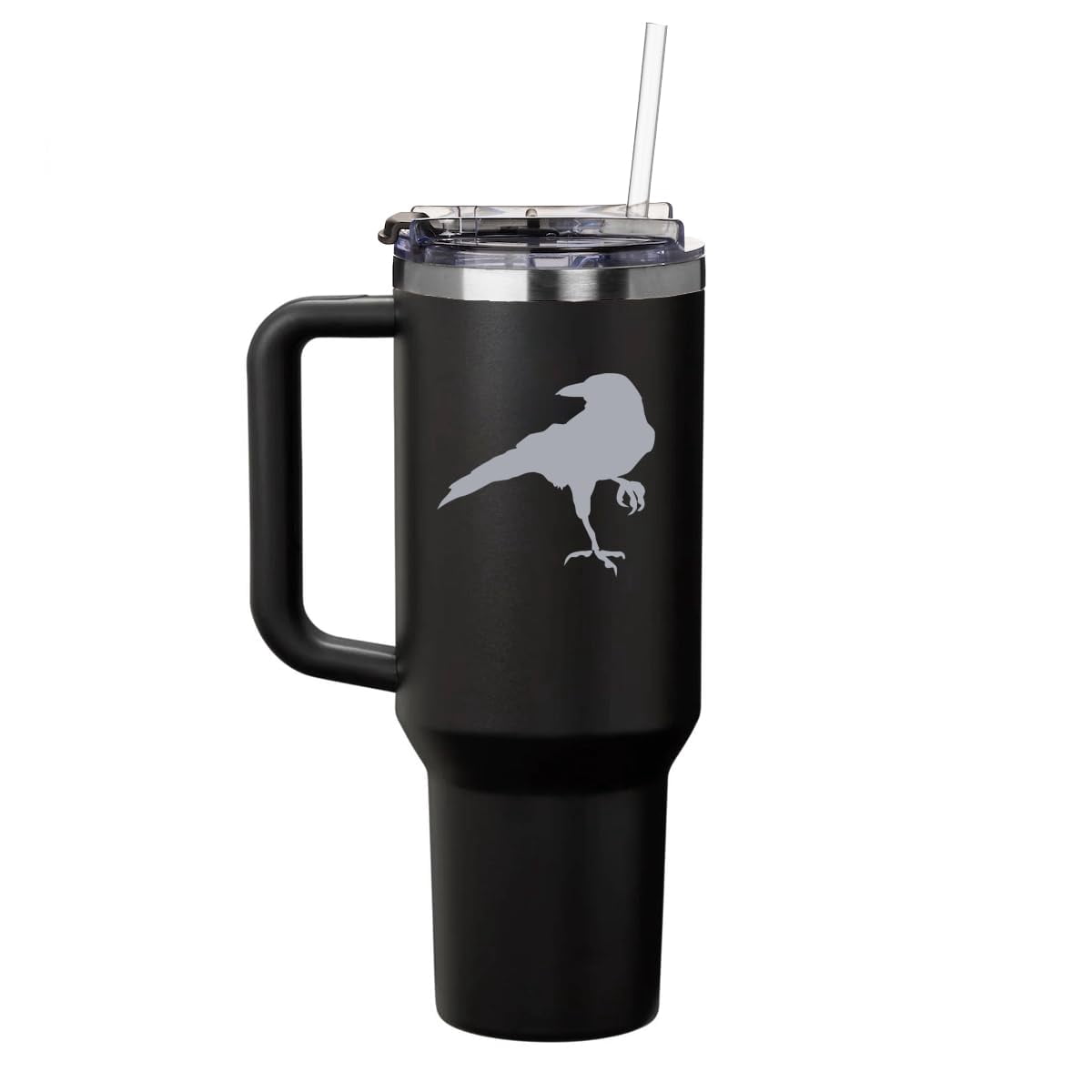 Daylor 40 oz Tumbler with Handle and Straw Lid Stainless Steel ...
