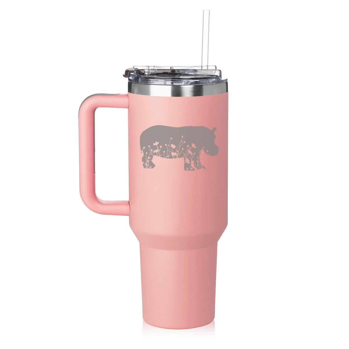 Daylor 40 oz Tumbler with Handle and Straw Lid Stainless Steel ...