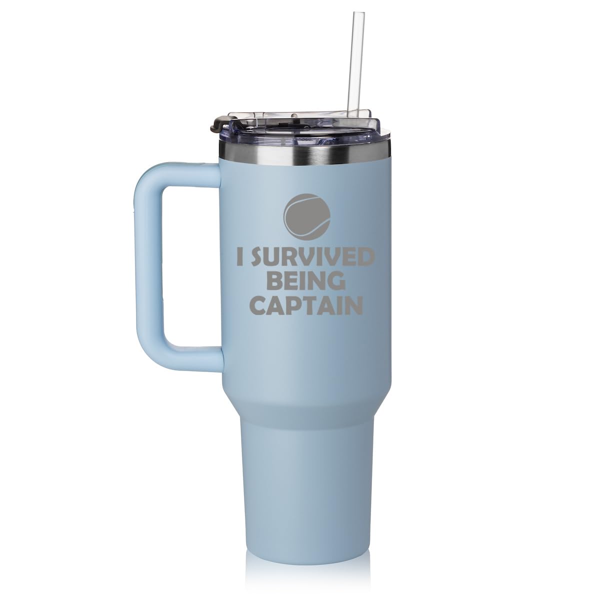 Daylor 40 oz Tumbler with Handle and Straw Lid Stainless Steel ...