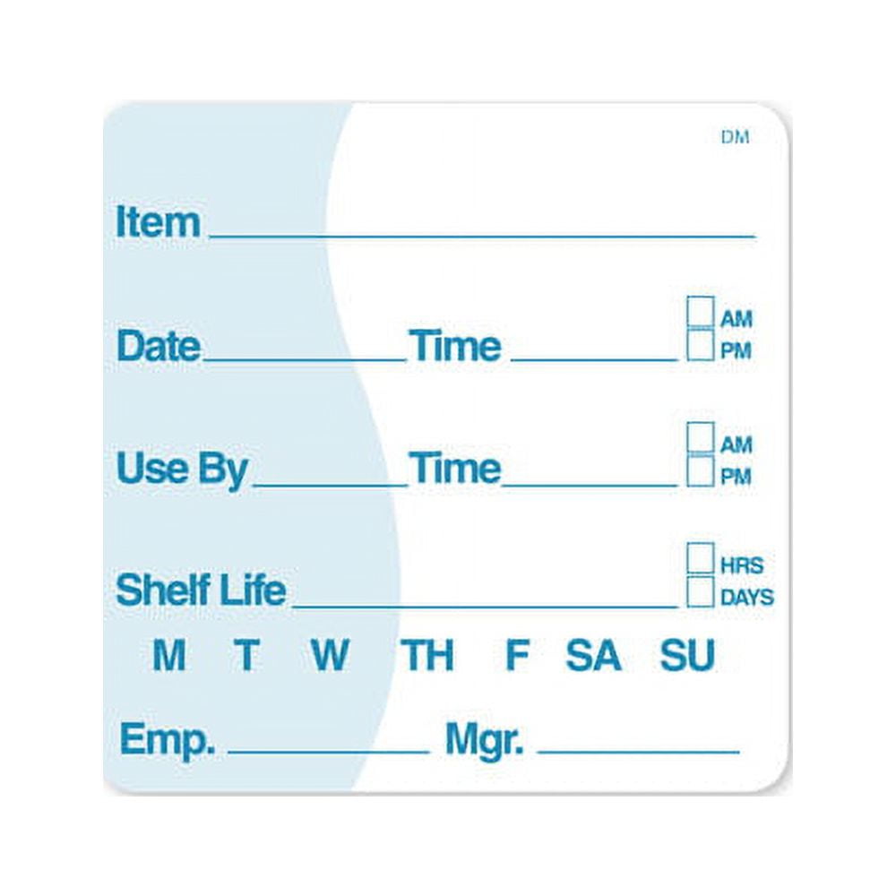 Daymark DissolveMark Shelf Life Use By Food Label, 2 x 2 inch - 12 ...
