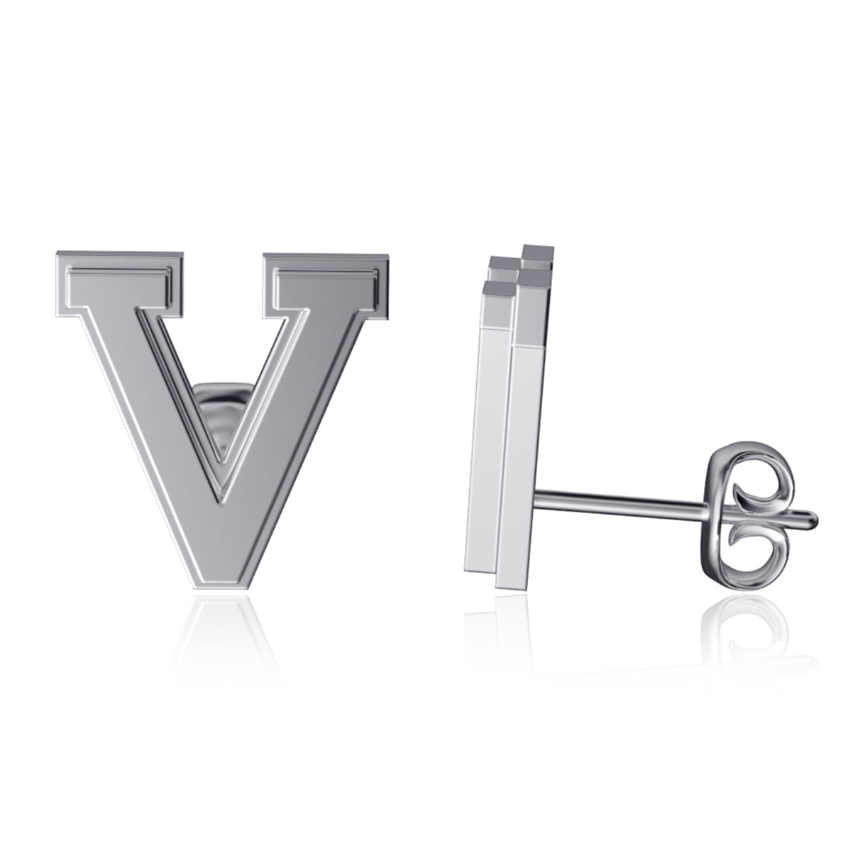 Dayna Designs Virginia Cavaliers Team Logo Silver Post Earrings ...