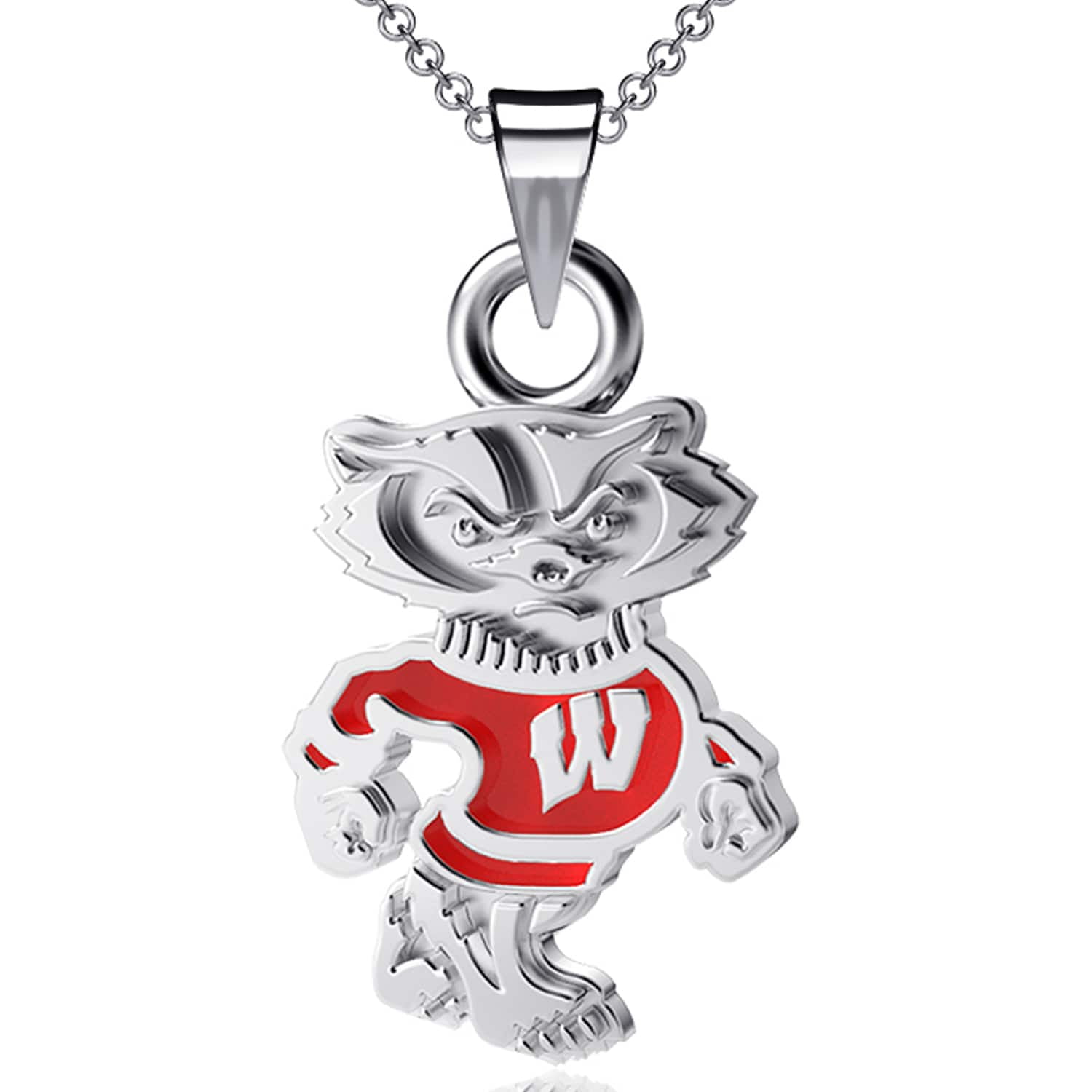 Dayna Designs Wisconsin Badgers Enamel Small Pendant Necklace - Walmart.com