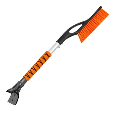Snow Moover 39" Extendable Snow Brush with Squeegee, Ice Scraper and ...