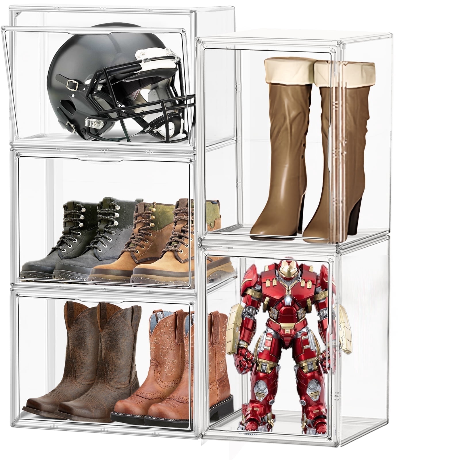 Dayooh XXX-Large Shoe Box Extra Large Acrylic Display Case Transparent ...