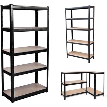 Dayplus Heavy Duty Racking Shelves Garage Shelving Units with 150cm x ...