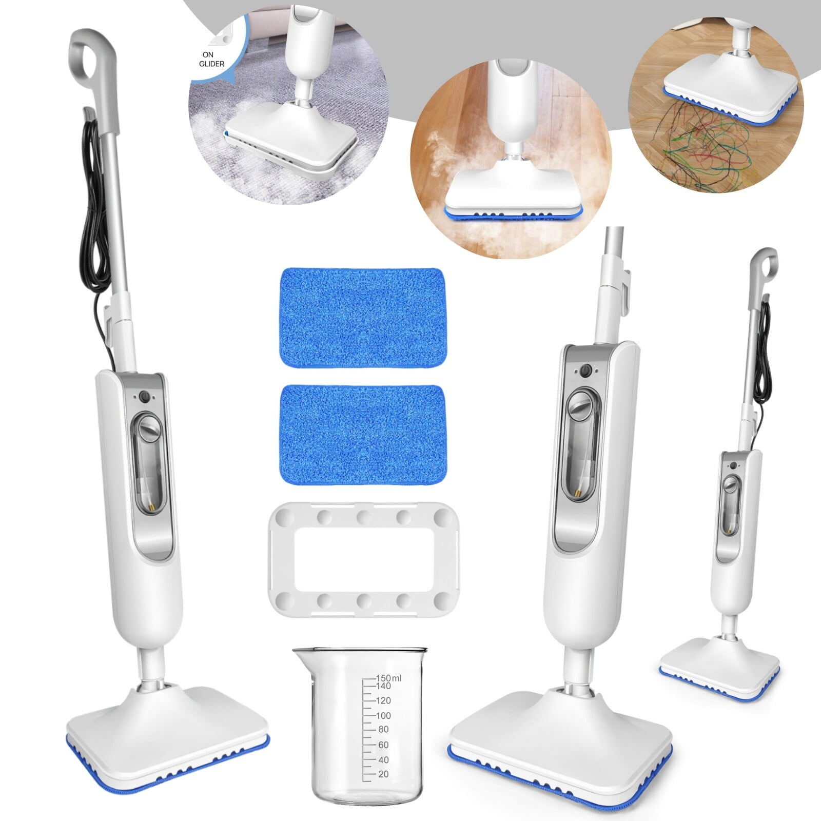Dayplus 1500W Electric Steam Mop Floor Carpet Tile Cleaning Machine ...