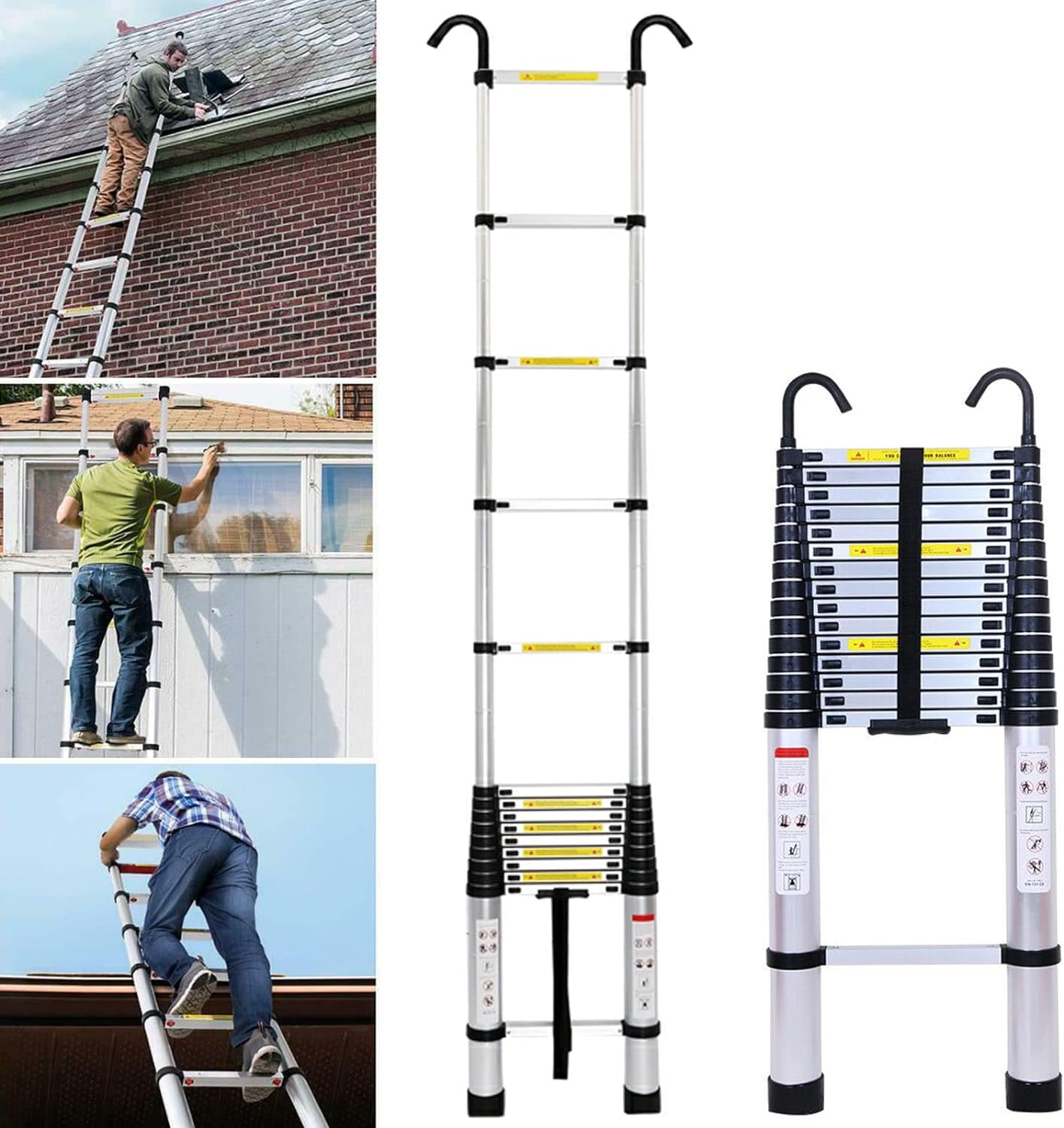 Dayplus Lightweight 16.4Ft Expandable Aluminum Telescopic Extension ...