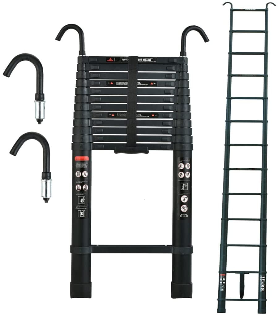 Dayplus 16.4ft/5M Ladder Step Ladder Max Load 330LBS Heavy Duty ...