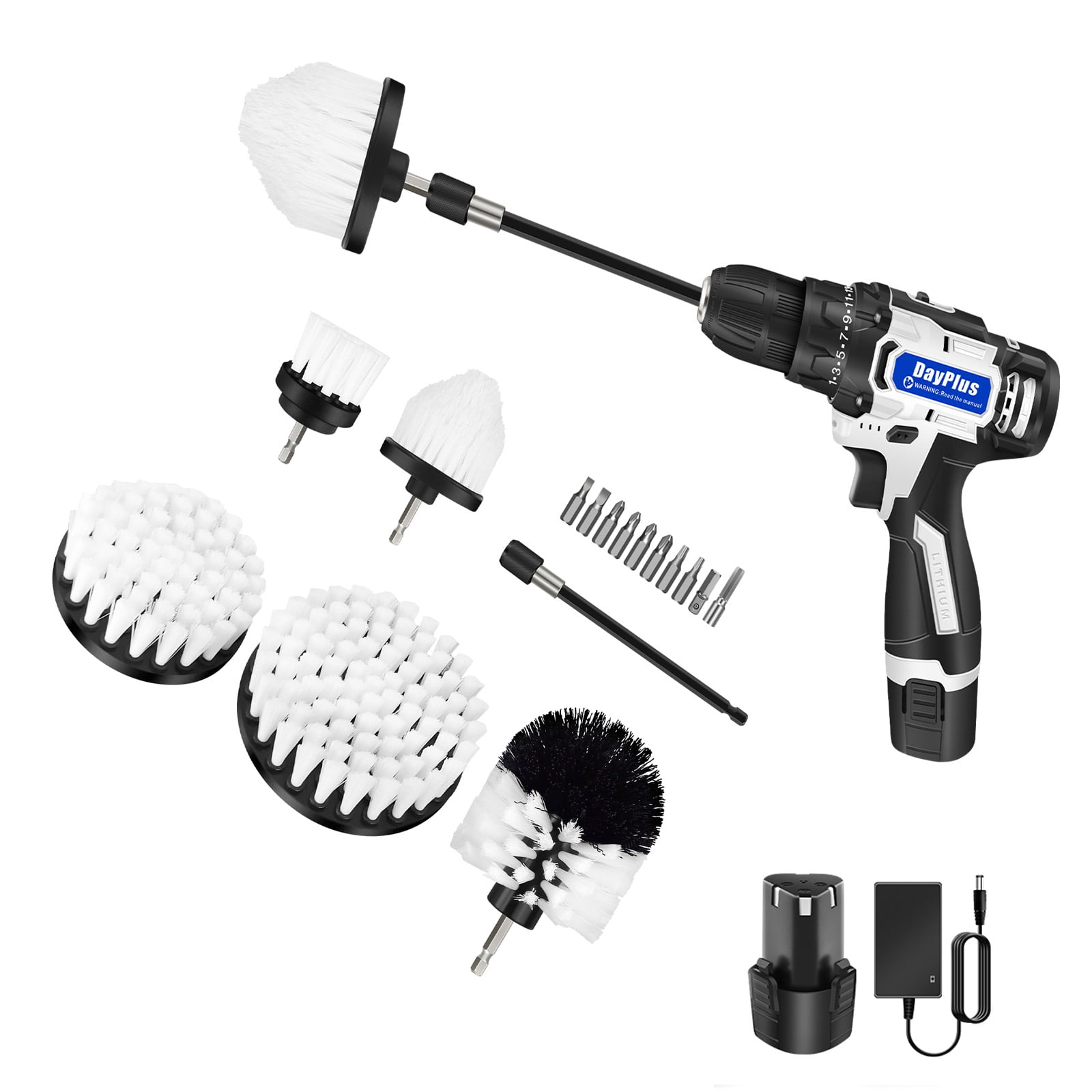 Dayplus 16.8V Hand Drill Power Drill with 1500mAh Battery, Setting ...