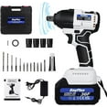 Dayplus 21V Cordless Impact Wrench 1/2" 420Nm High Torque Brushless ...