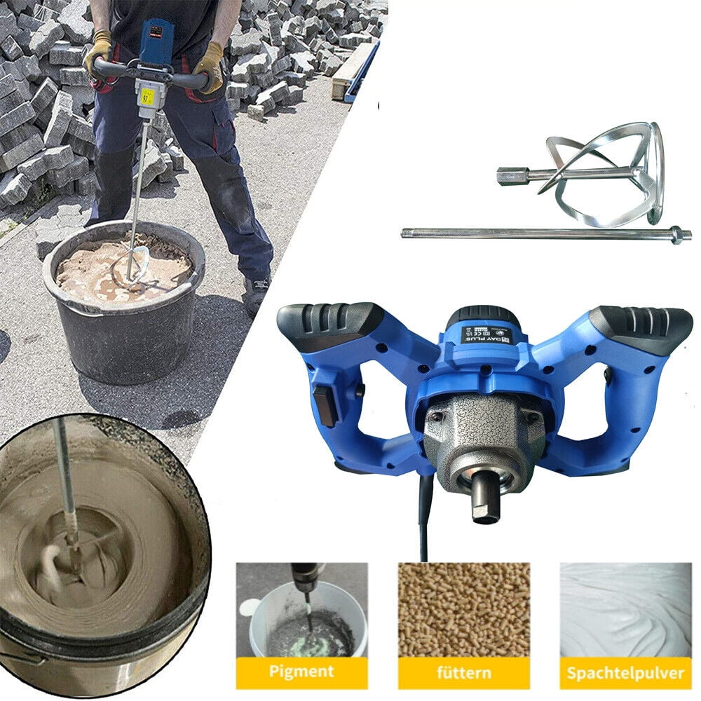Dayplus 2600W Handheld Concrete Stirrer, Paints Mixer Machine, Portable ...
