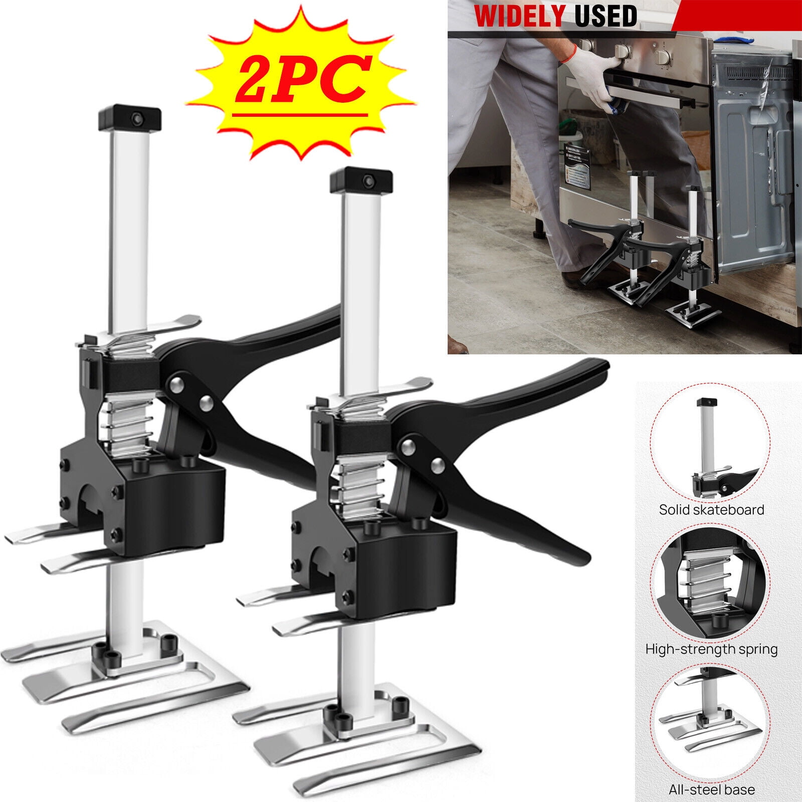 DAYPLUS 2PCS Furniture Jack Lifter Multi-Function Height Adjustment ...