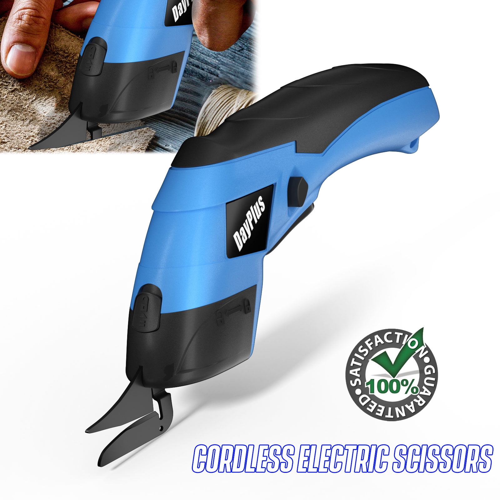 Dayplus 3.6V Cordless Electric Scissors Rechargeable Battery Paper ...