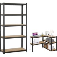 Dayplus Heavy Duty Racking Shelves Garage Shelving Units with 150cm x ...